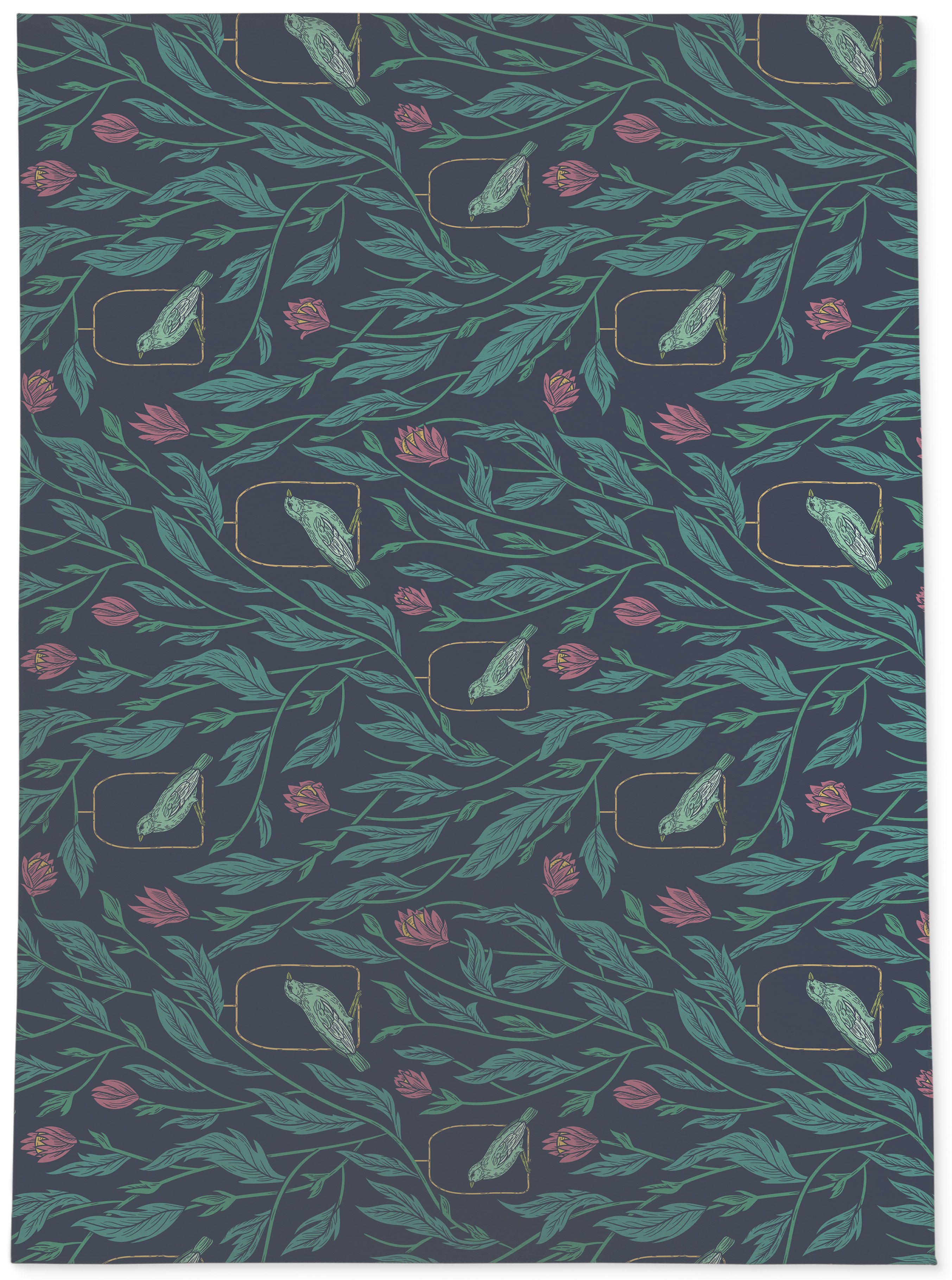 Laurel Foundry Modern Farmhouse Talamantes Floral Charcoal/Teal/Pink ...