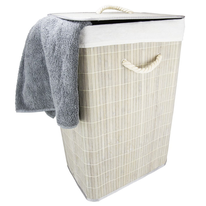 Sand & Stable Bamboo Rectangular Hamper & Reviews | Wayfair