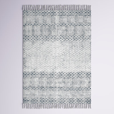 Mistana™ Lillian Handmade Flatweave Cotton Light Gray Rug & Reviews ...
