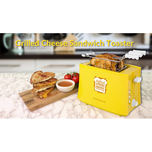Nostalgia Electrics Nostalgia Grilled Cheese Toaster with Easy-Clean ...