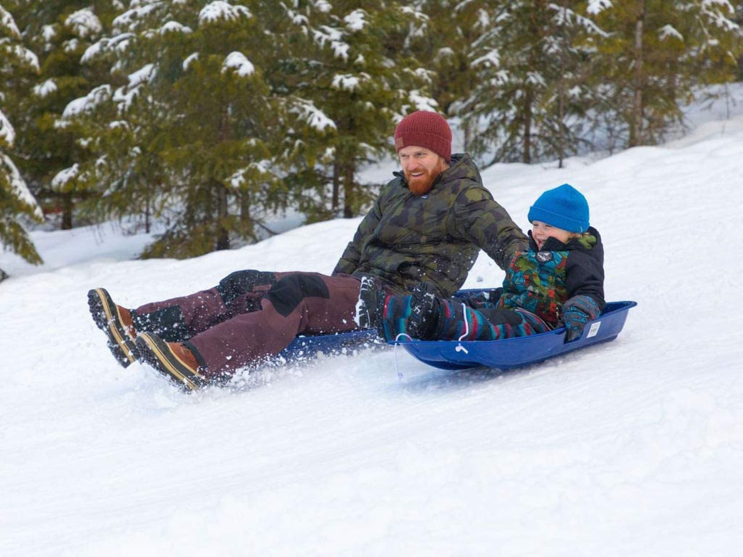 e-Joy 35-Inch Slippery Racer Downhill Toboggan Snow Sled 2Pc Combo ...