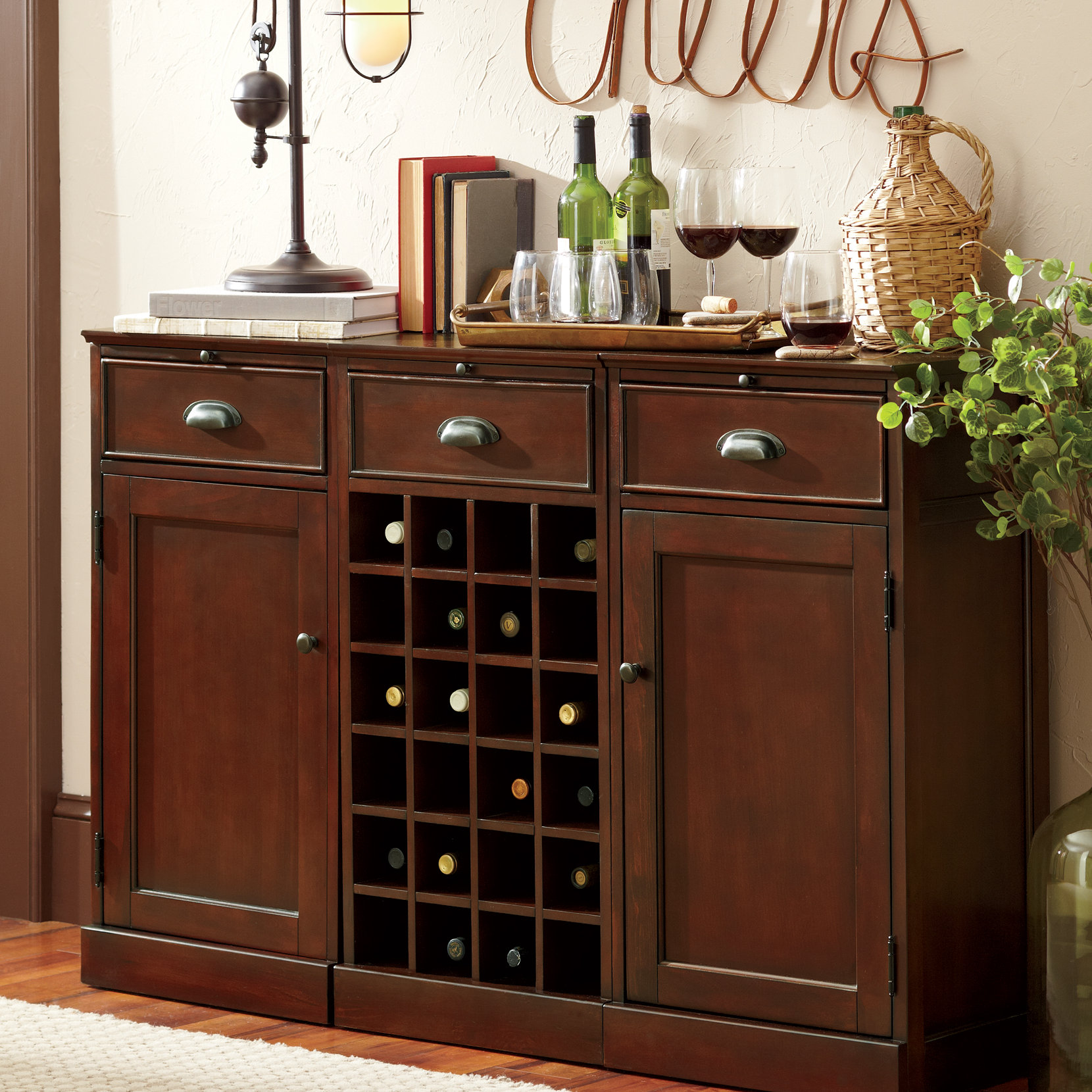 Longshore Tides Marvin Modular Bar Cabinet & Reviews | Wayfair