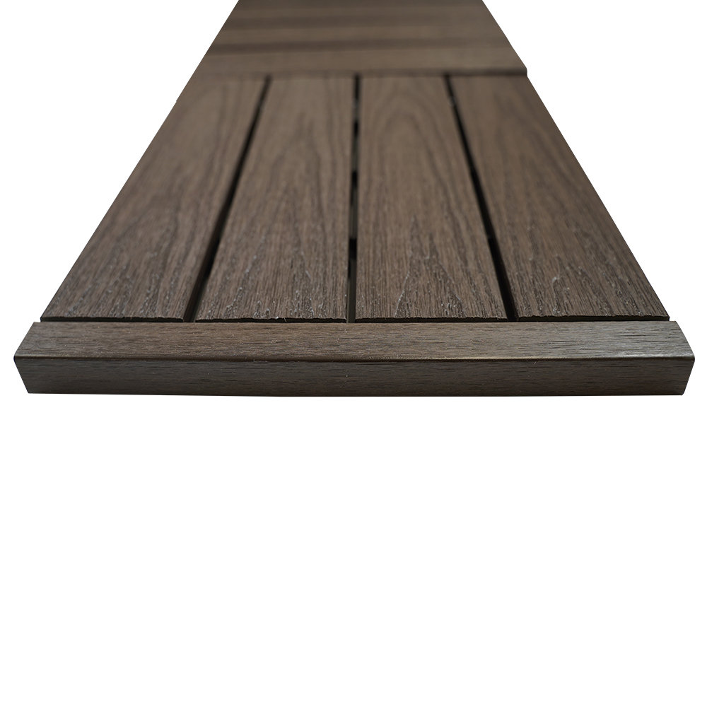 NewTechWood 12" x 1" Composite Interlocking Deck Side Trim in ...
