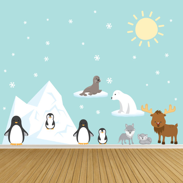 Harriet Bee Nursery Arctic Animals Wall Decal | Wayfair