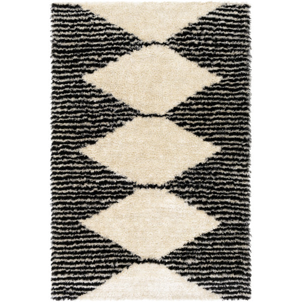 Union Rustic Aleman Geometric Handmade Flatweave Black/Camel Area Rug ...