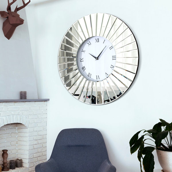 Curved-glass-clock | Wayfair