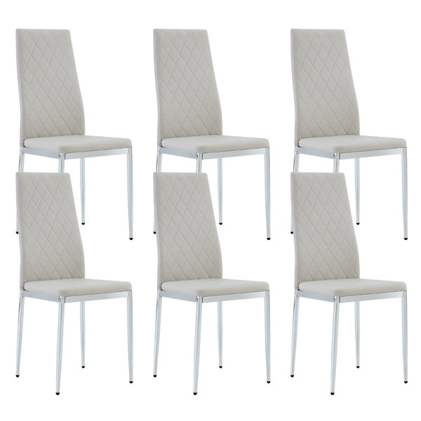 Ebern Designs Enez PU Metal Side Chair | Wayfair