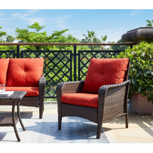 Red Barrel Studio® Patio Wicker Chairs Set Of 2 | Wayfair