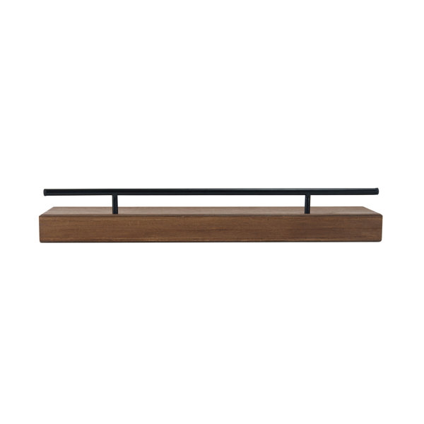 Melannco METAL RAILNG MDF SHELF & Reviews | Wayfair