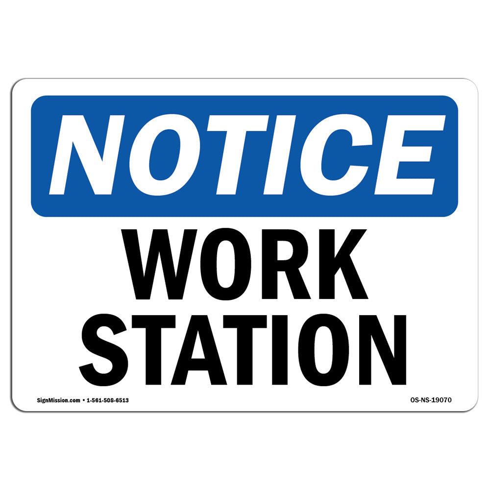 SignMission Osha Notice Work Station Sign | Wayfair