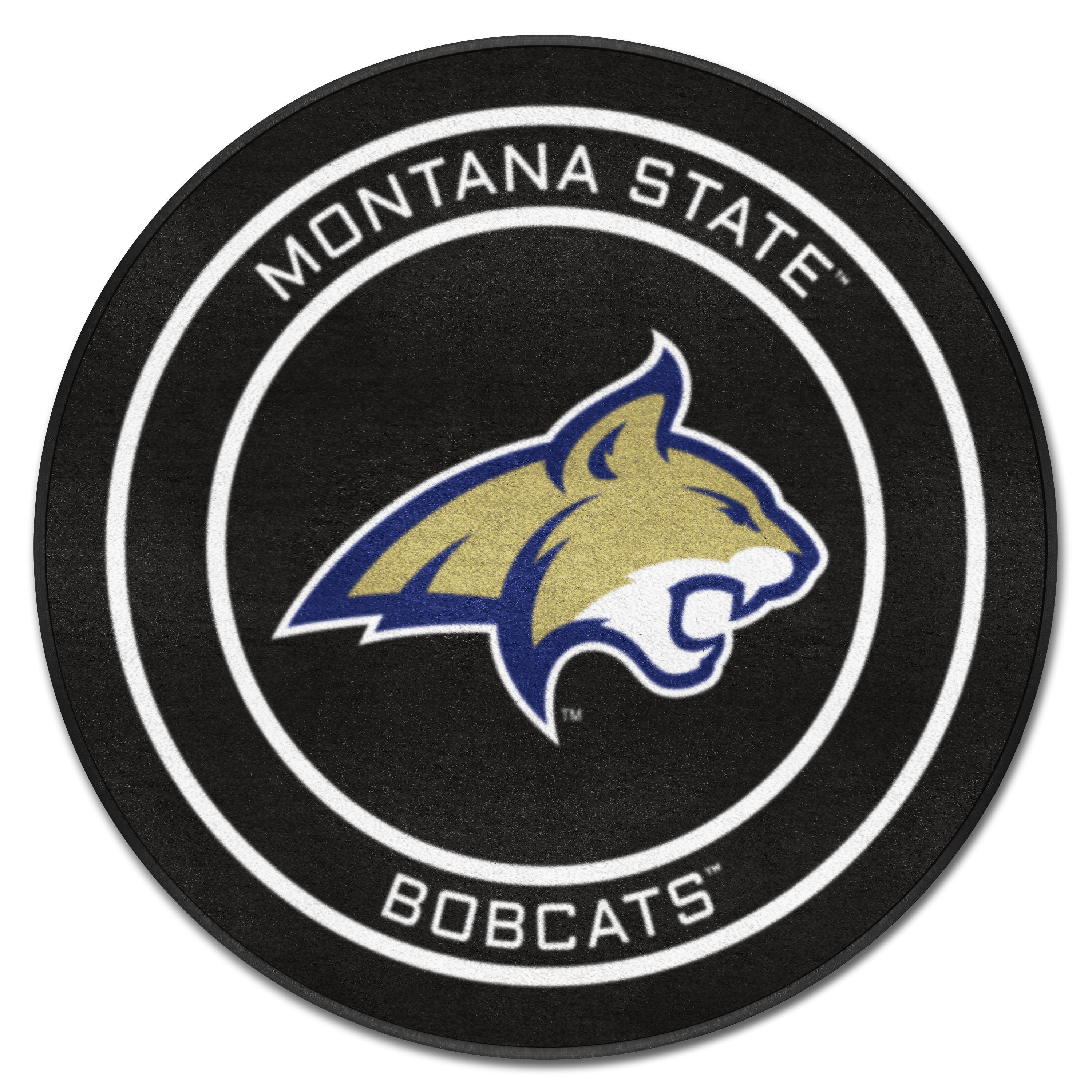 FANMATS Montana State_Montana State Hockey Puck Rug - 27In. Diameter ...