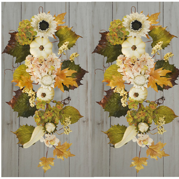 Primrue Faux Sunflower Swag | Wayfair