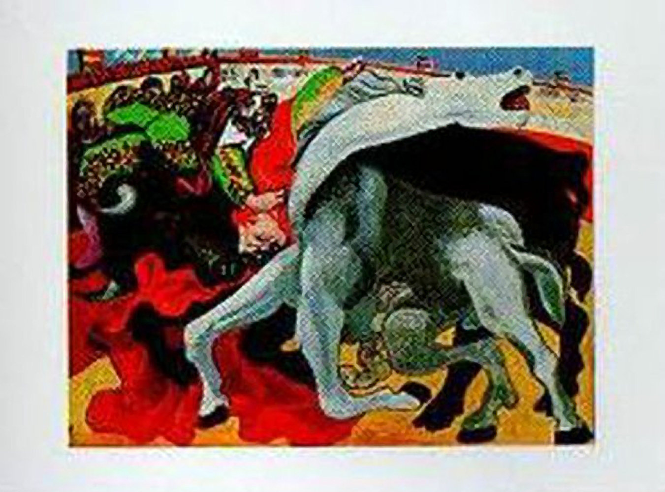 Vault W Artwork The Bullfight by Pablo Picasso - Unframed Graphic Art ...