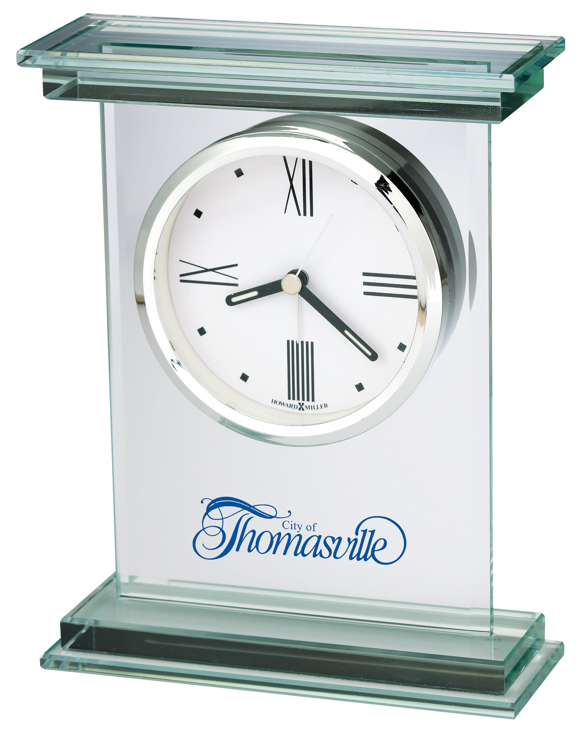 Howard Miller Hightower Clear Quartz Analog Tabletop Clock by Howard ...