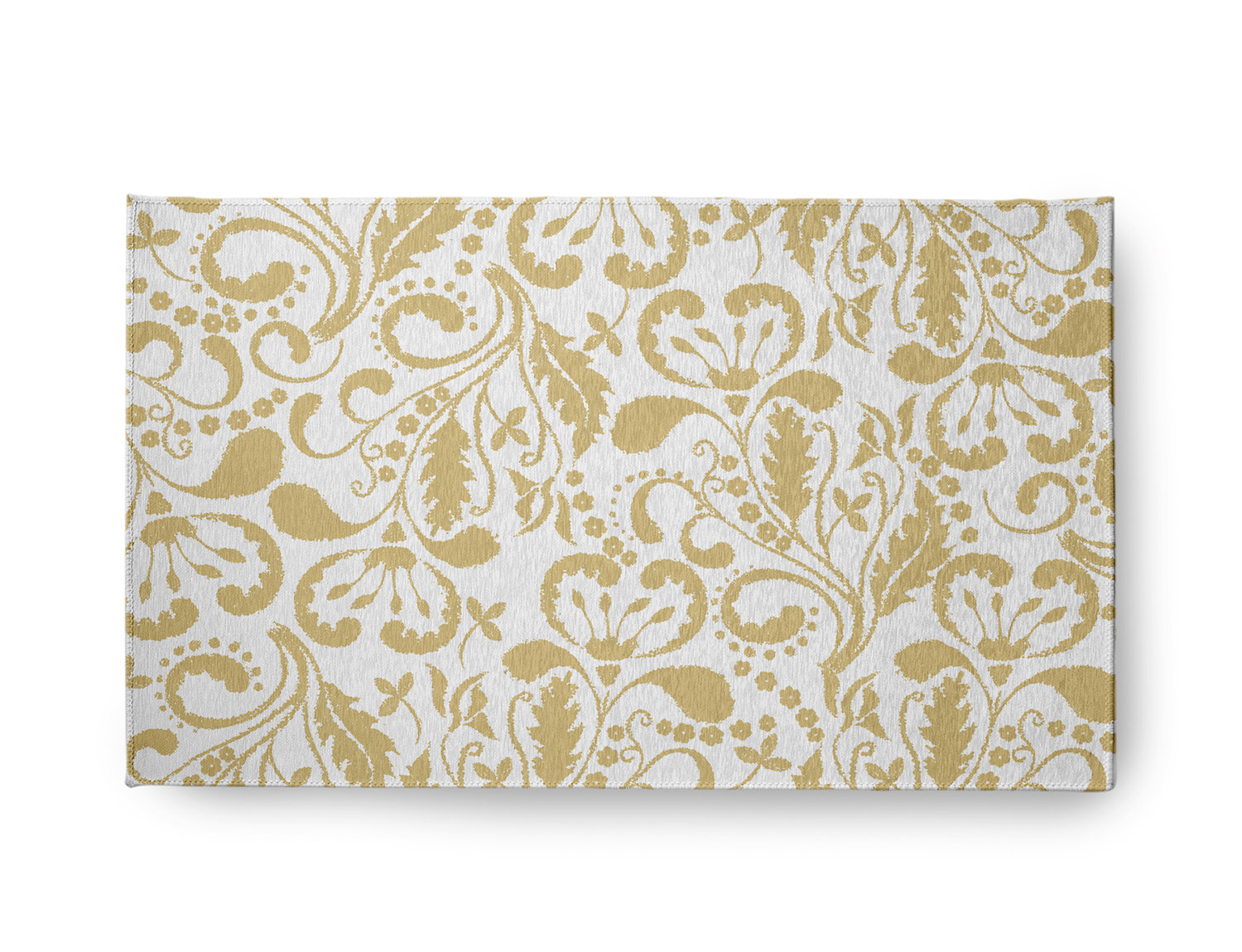 Alcott Hill® Aylanie Chenille Yellow/White Rug | Wayfair