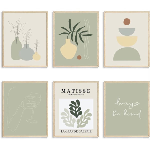 Red Barrel Studio® 6 Piece Picture Frame Graphic Art Set | Wayfair