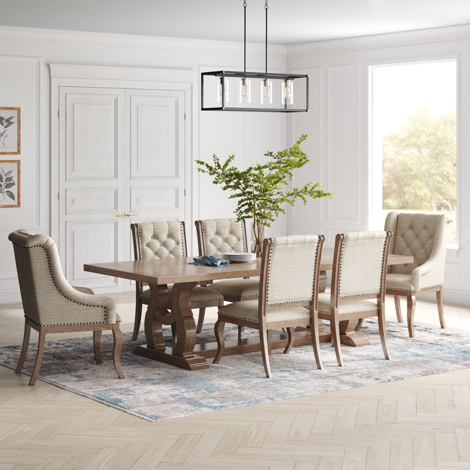 Greyleigh™ Acworth 7 Piece Dining Table Set | Wayfair