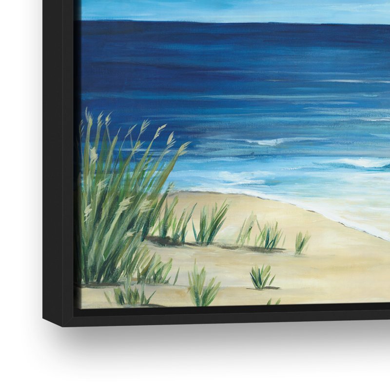 Highland Dunes Peaceful Beach Scene - Print on Canvas & Reviews | Wayfair
