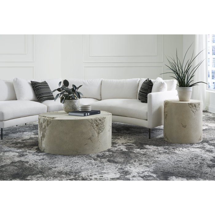Phillips Collection Formation Coffee Table, Roman Stone | Wayfair