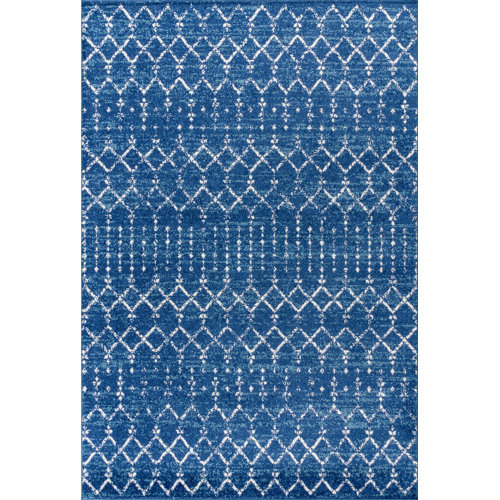 World Menagerie Iain Power Loom Blue Rug & Reviews | Wayfair.co.uk
