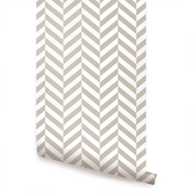 SimpleShapes Peel & Stick Chevron Wallpaper | Wayfair