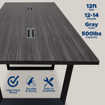 Inbox Zero Rectangular Table & Reviews | Wayfair