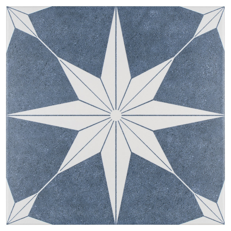 Merola Tile Stella 10" x 10" Porcelain Patterned Wall & Floor Tile ...