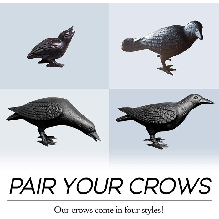 August Grove® Cast Iron Crow & Reviews | Wayfair