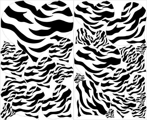 Isabelle & Max™ Zebra Print Heart Wall Decal | Wayfair