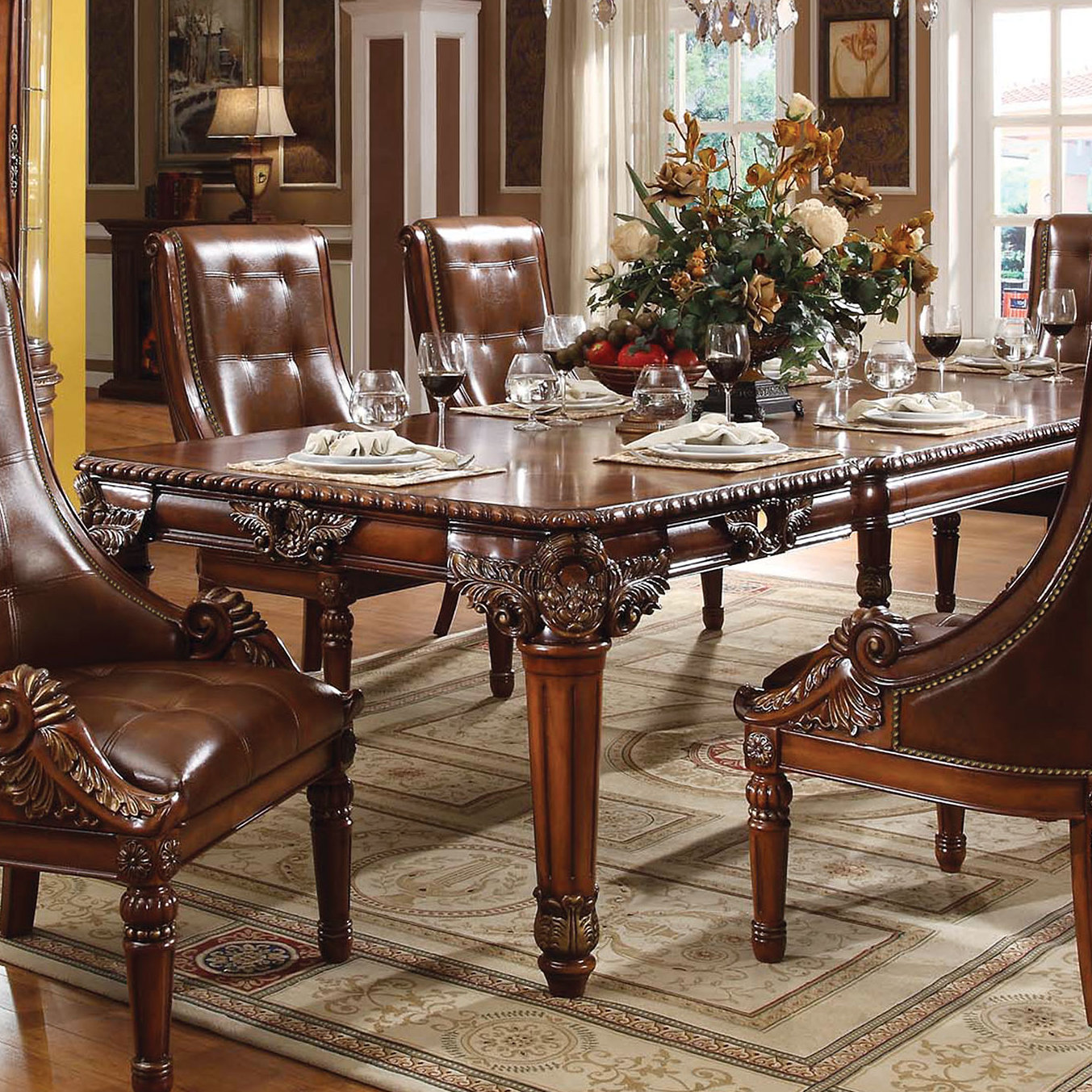 A&J Homes Studio 120'' Dining Table | Wayfair