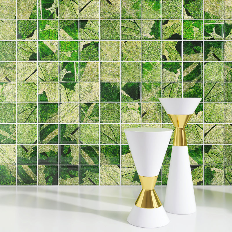 Supreme Tile Season 2" x 2" Glass Grid Mosaic Wall Tile & Reviews | Wayfair