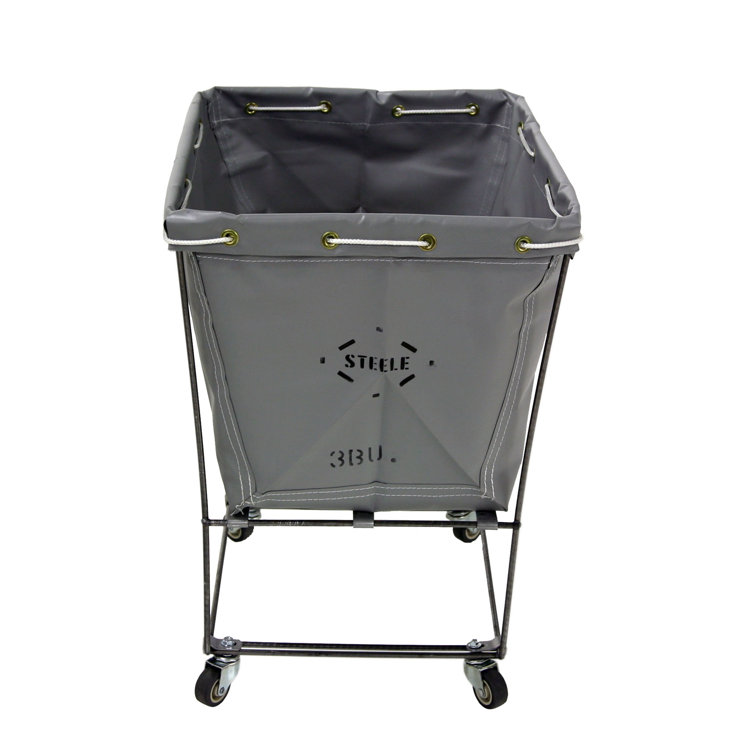 Steele Canvas Elevated Rolling Laundry & Utility Cart with Removable ...
