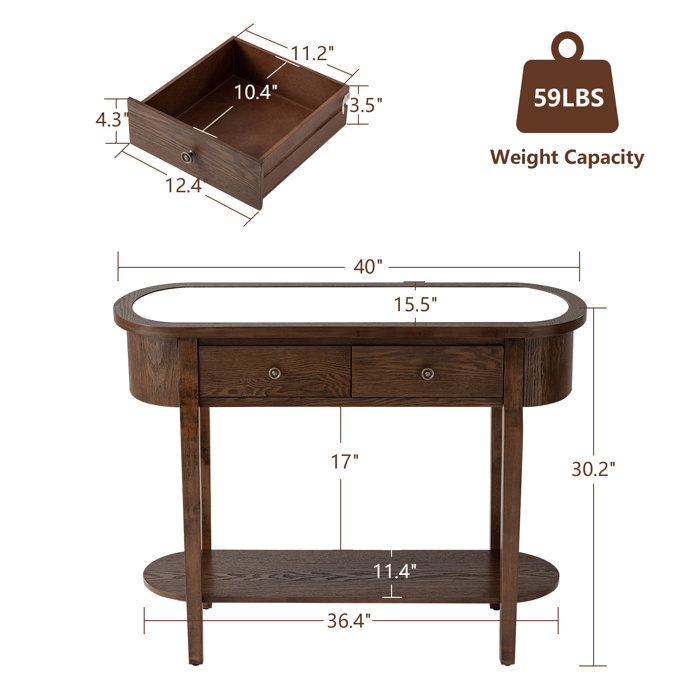 Red Barrel Studio® 40'' Console Table | Wayfair