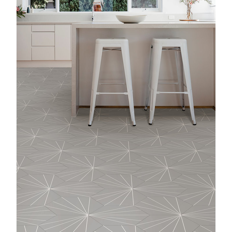 FloorPops Vers 10" x 9" x 25mm Vinyl Tile | Wayfair