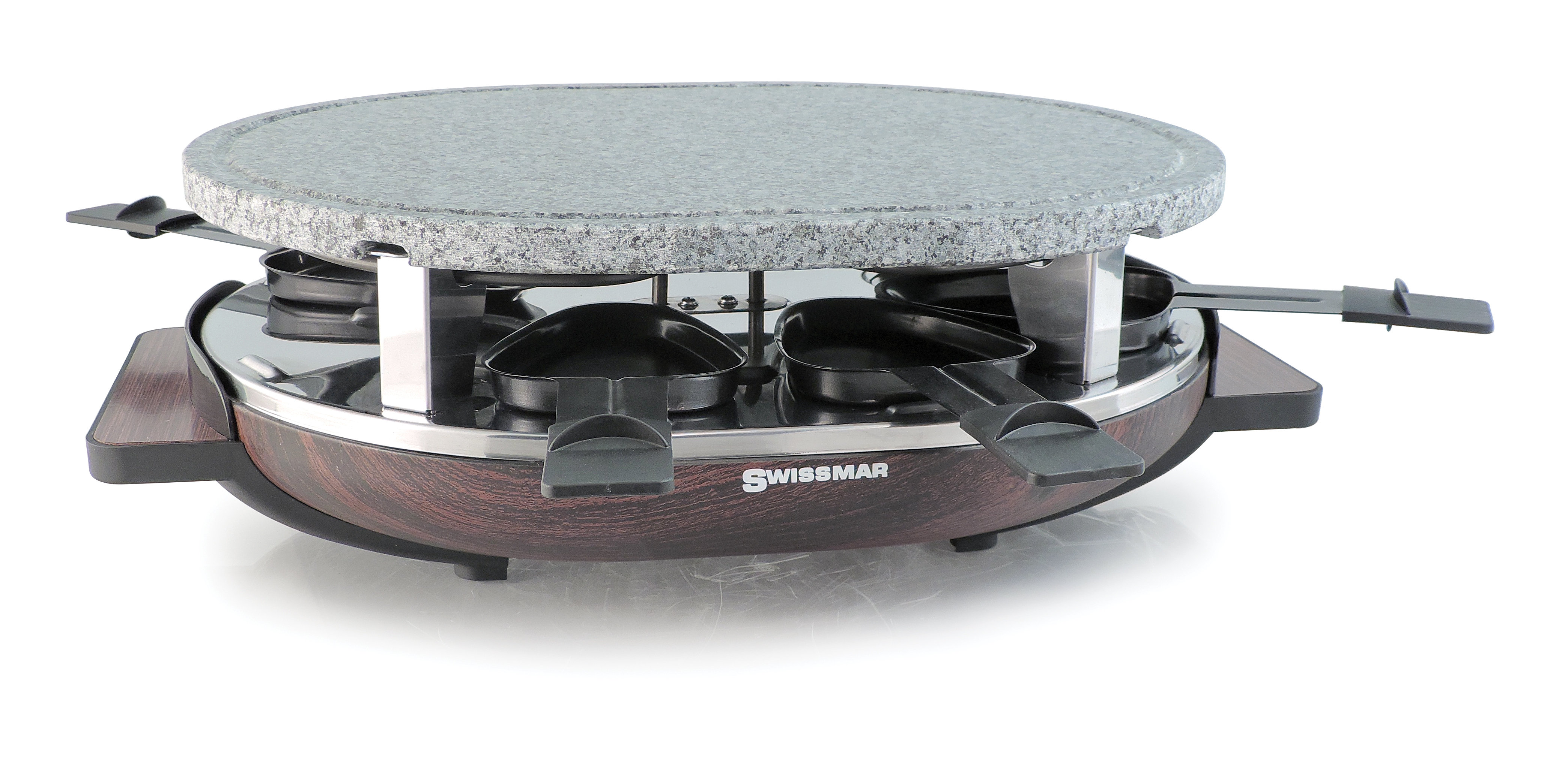 Swissmar Matterhorn 8 Person Raclette W/Granite Stone Grill Top, Faux ...