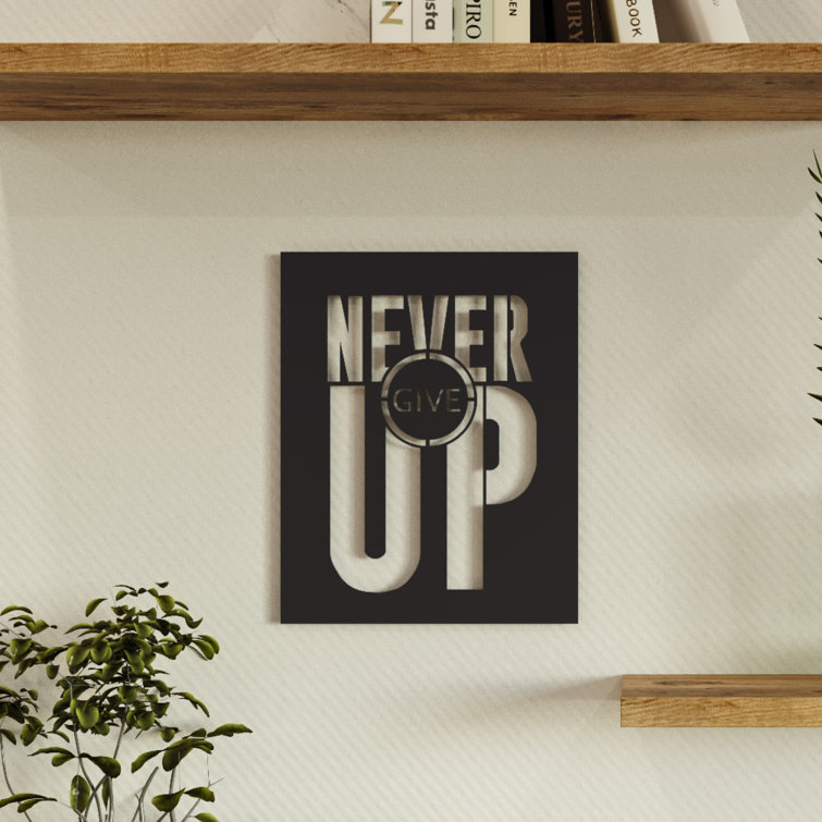 17 Stories Metal Typography Wall Decor | Wayfair.co.uk
