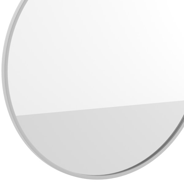 Mercer41 Gagalis Wall Mount Shatterproof Round Accent Wall Mirror with ...