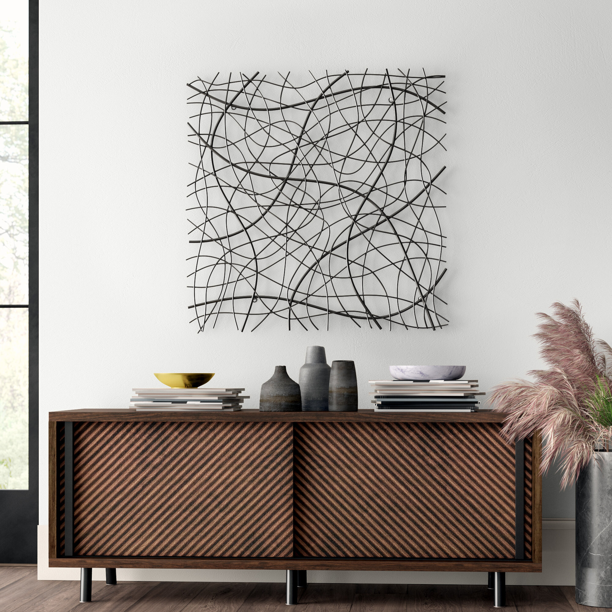 Mercury Row® Abstract Square Metal Wall Décor & Reviews - Wayfair Canada