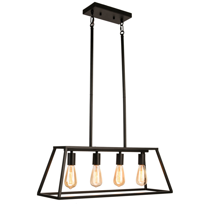 Gracie Oaks Elutheria 4 - Light Kitchen Island Linear Pendant & Reviews ...