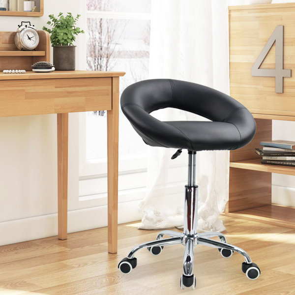 Inbox Zero Low Back Rolling Semi-Circular Seat Task Chair & Reviews ...