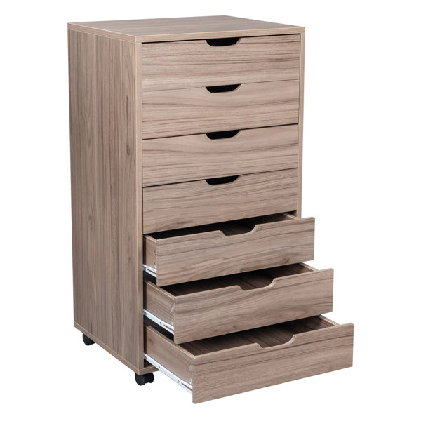 Zipcode Design™ Englert 7-Drawer Mobile Vertical Filing Cabinet | Wayfair