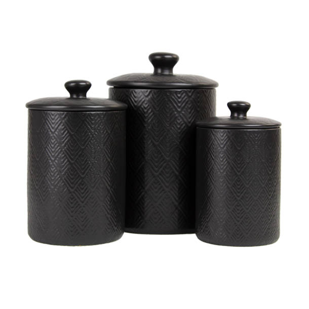 Wrought Studio 3 Piece Kitchen Canister Set & Reviews | Wayfair