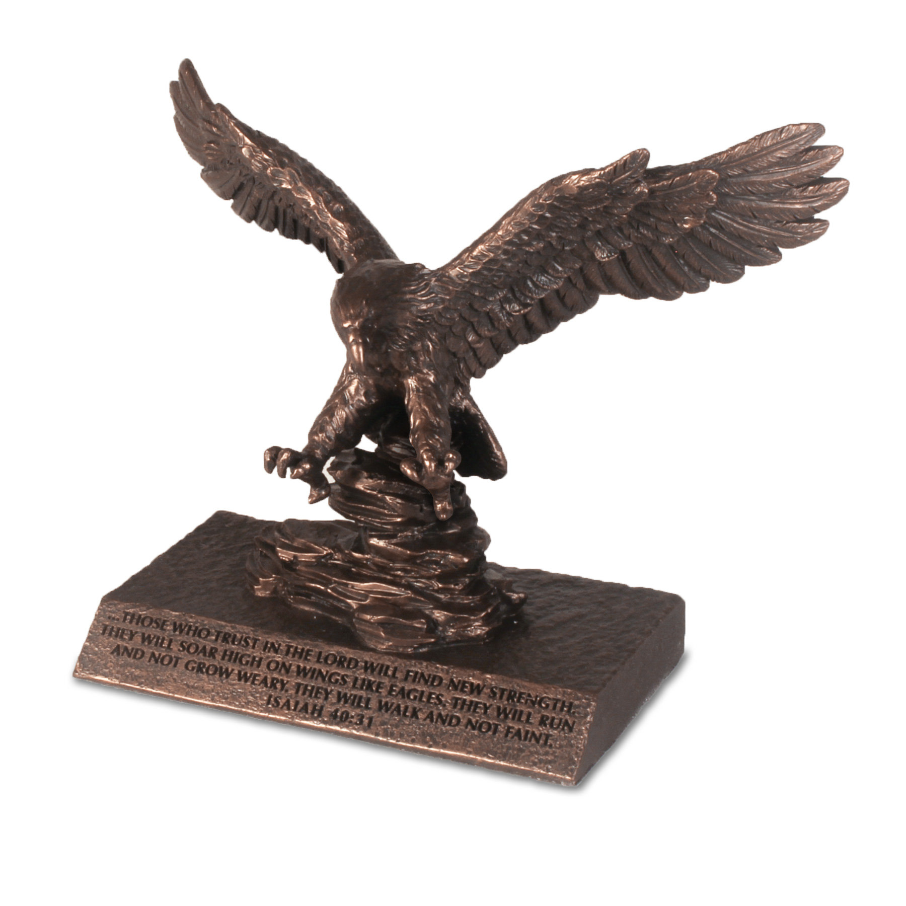 Loon Peak® Deawn Faith Eagle Isaiah Sculpture | Wayfair
