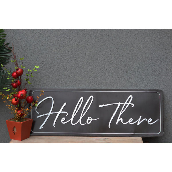 Metal-hello-sign | Wayfair