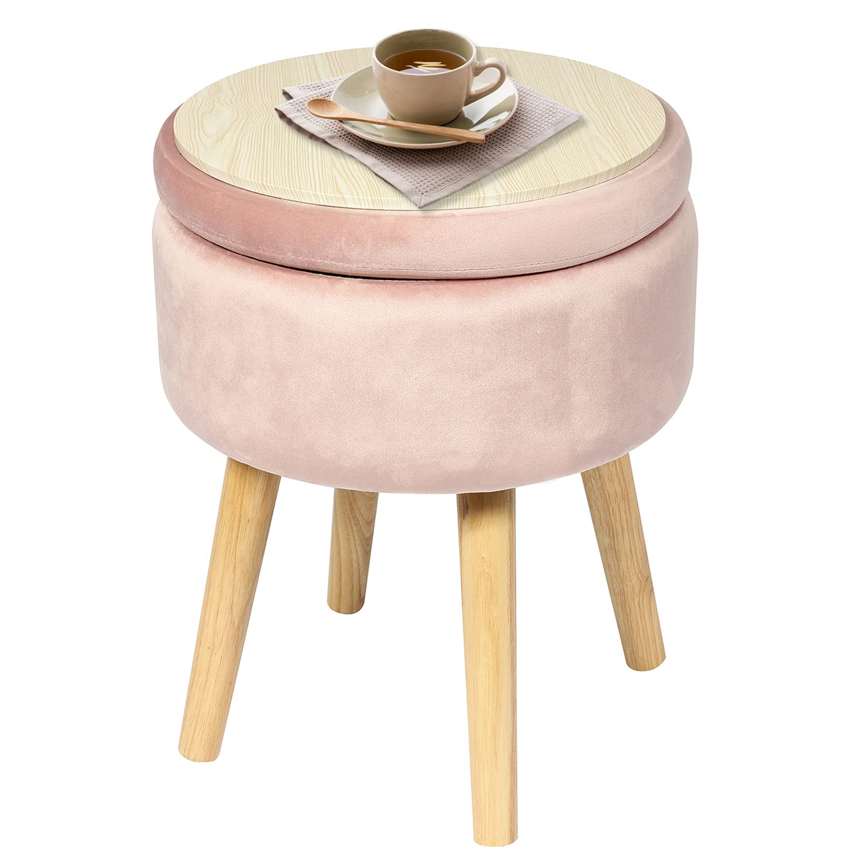 Mercer41 Hermosillo Solid Wood Vanity Stool | Wayfair