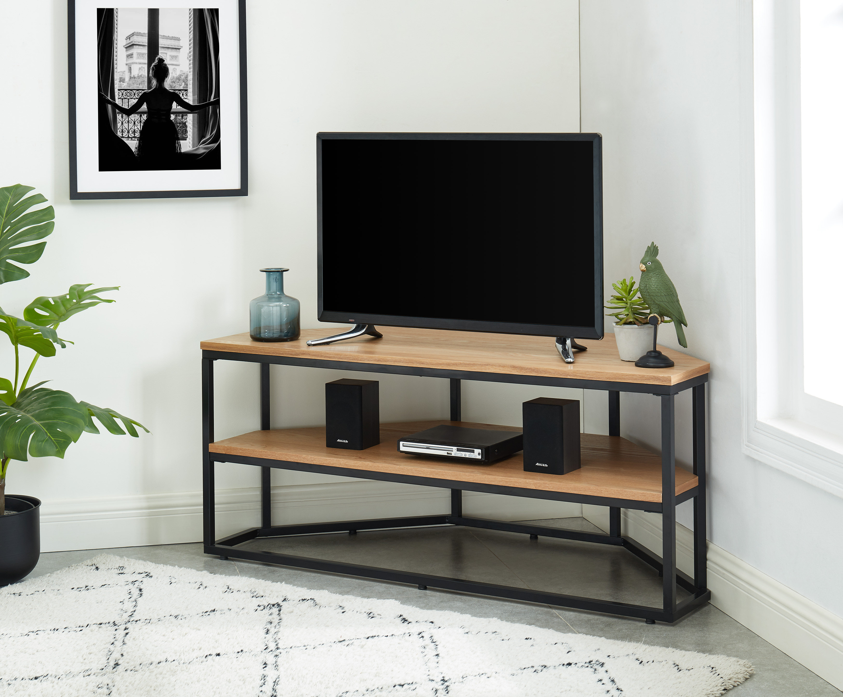 Borough Wharf Emerado Corner TV Stand for TVs up to 49" | Wayfair.co.uk
