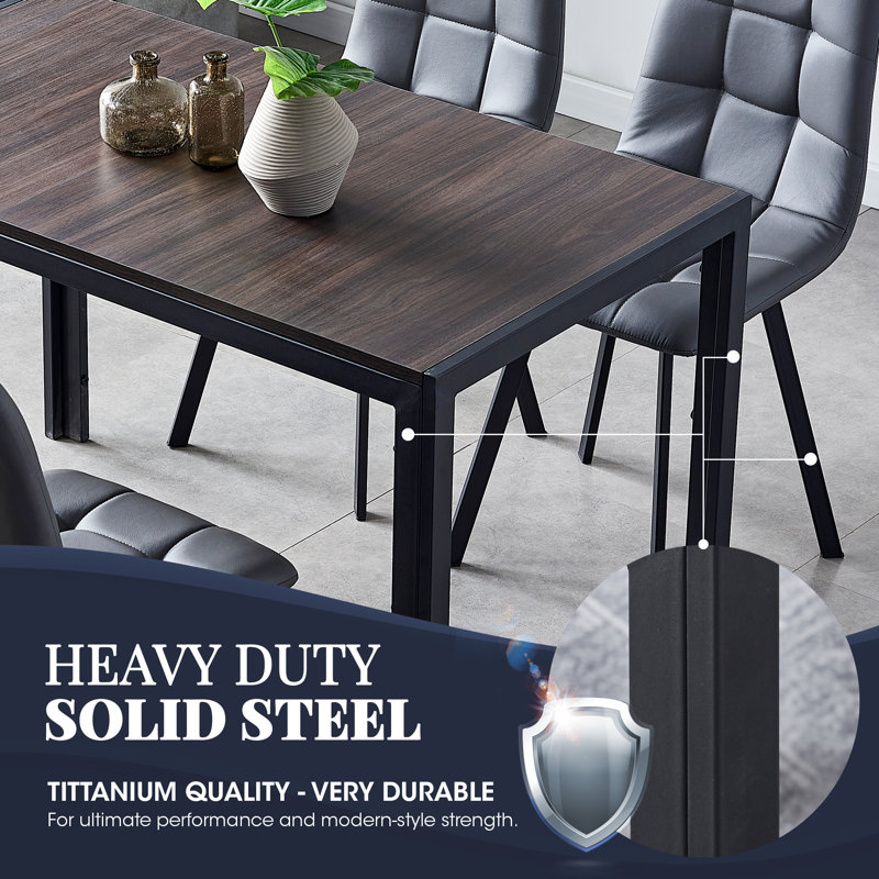 Wade Logan® Gossard 4 - Person Dining Set & Reviews | Wayfair