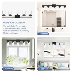 Red Barrel Studio® Analiha 5 - Light Dimmable Vanity Light & Reviews ...