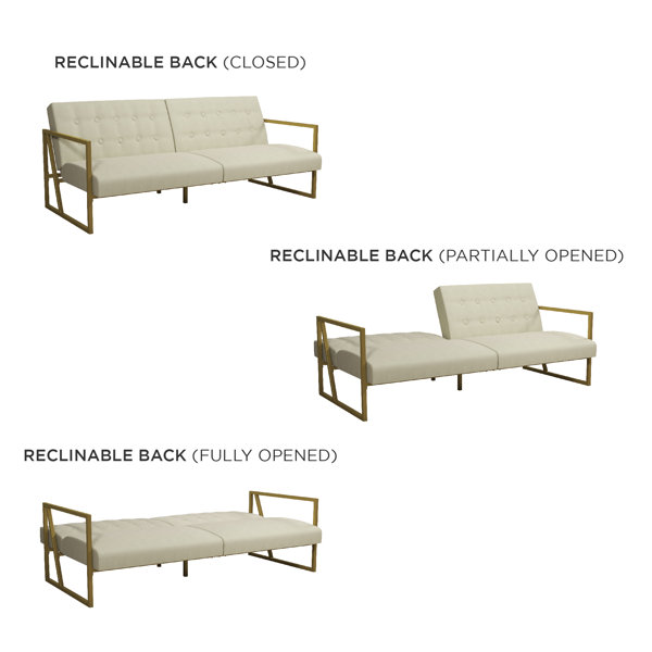 CosmoLiving by Cosmopolitan 3 Seater Upholstered Sofa & Reviews ...