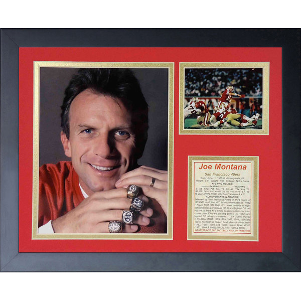 Trinx Joe Montana Rings Framed Memorabilia | Wayfair